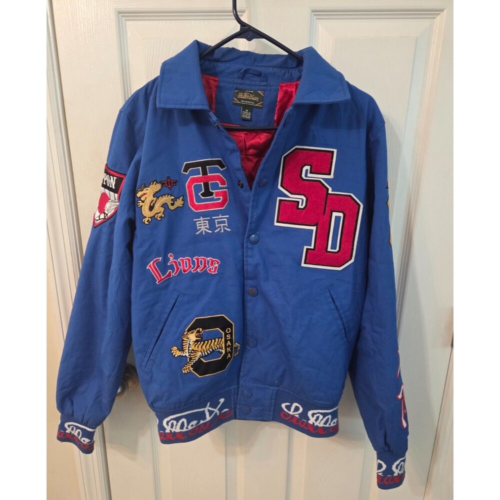 Stall And Dean Jacket Size Mendium Blue With Japanese… - Gem